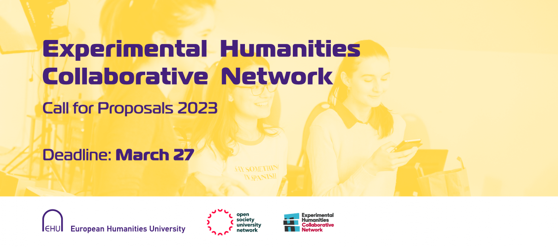 Experimental Humanities Collaborative Network: Call for Proposals 2023